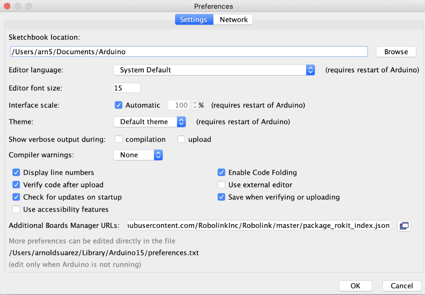 Device Setup Robolink Basecamp 